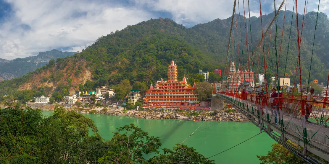 View of Ganga river in Rishikes