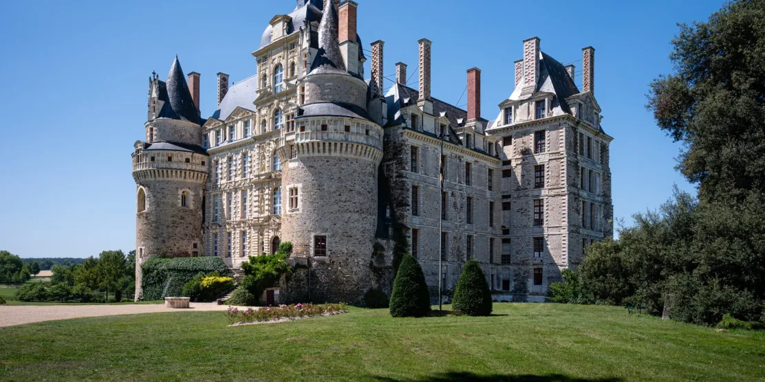 Château de Brissac and its grounds in the Loire Valley, France
