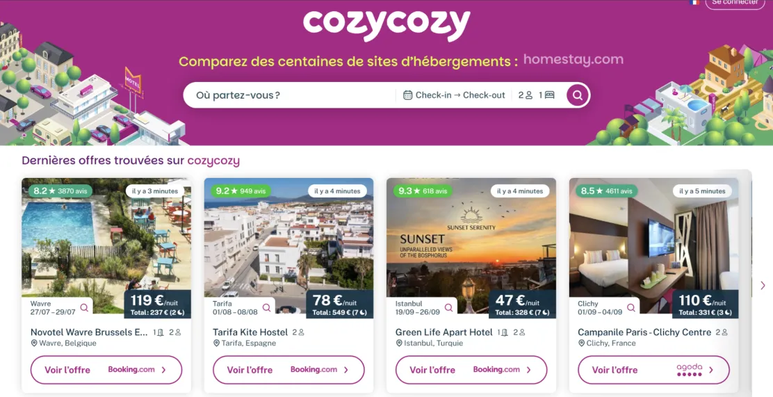image du comparateur en ligne cozycozy
