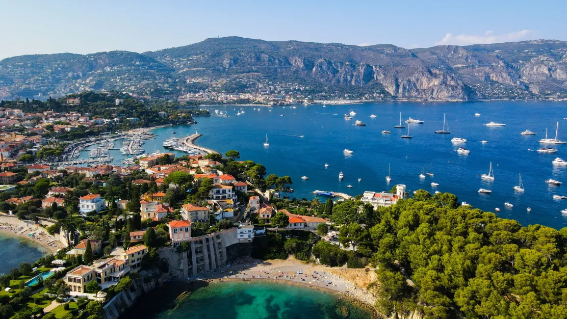 Aerial view of Cote D'azur
