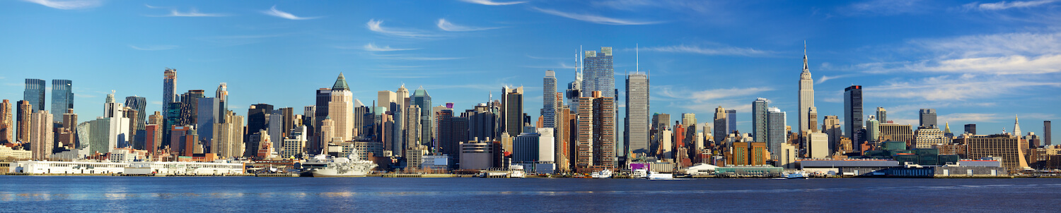Panorama NYC buildings Manhattan