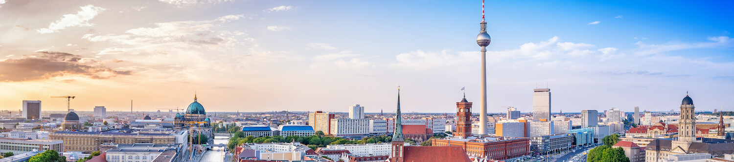 Vue panoramique Berlin bâtiments toits